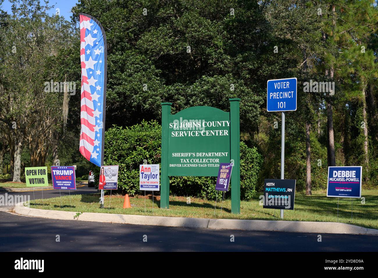 St. Johns, Florida, USA, 25th Oct, 2024, Early voting for 2024 US ...