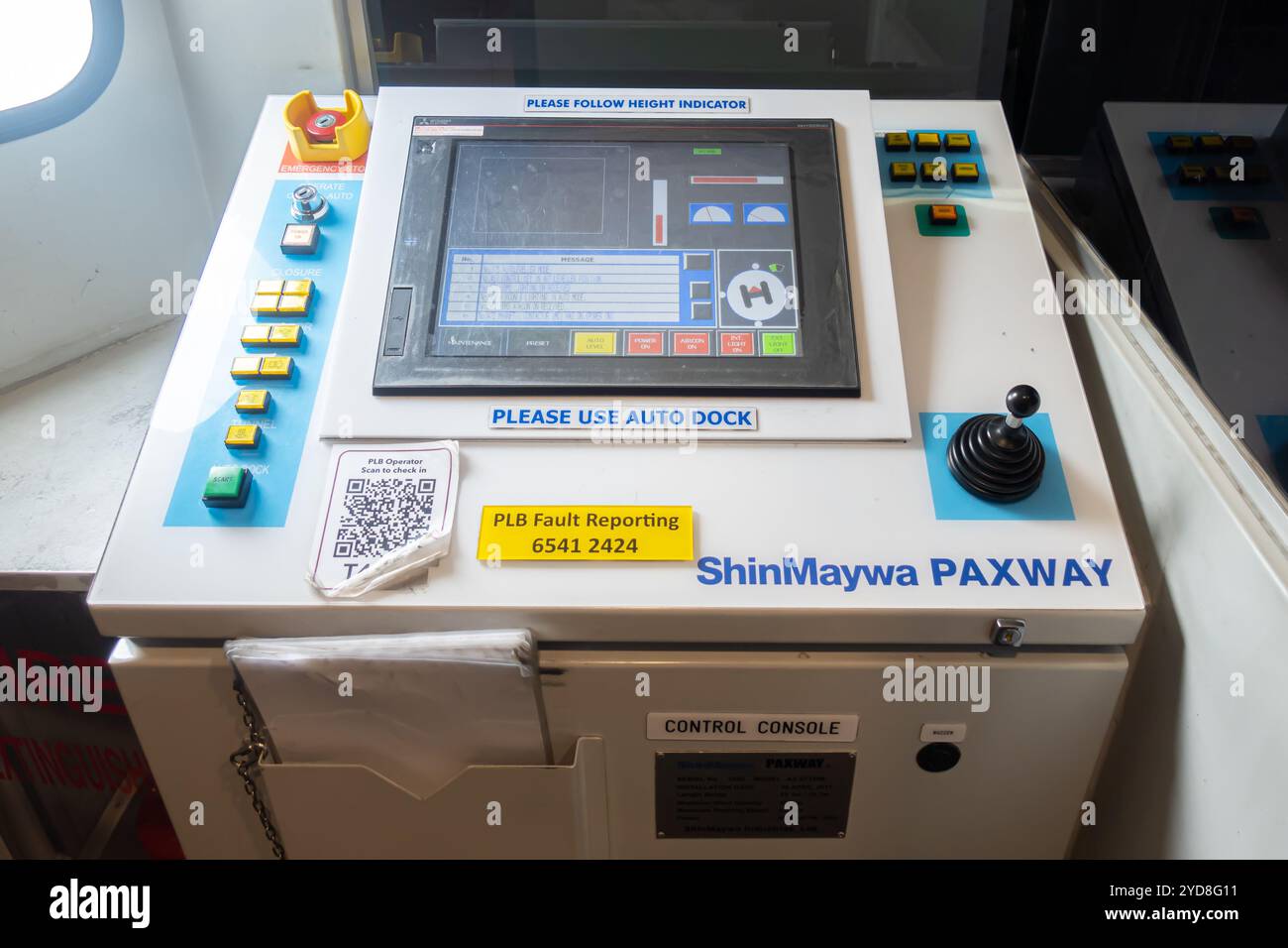 ShinMaywa Paxway Aircraft passenger boarding bridge control console ...