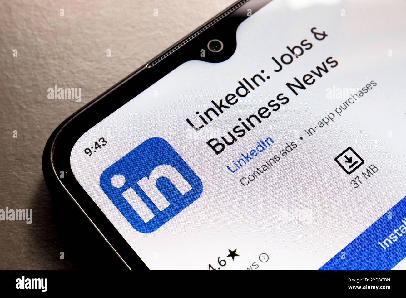 October 25, 2024, Brazil. In this photo illustration, the LinkedIn app logo is displayed on a ...