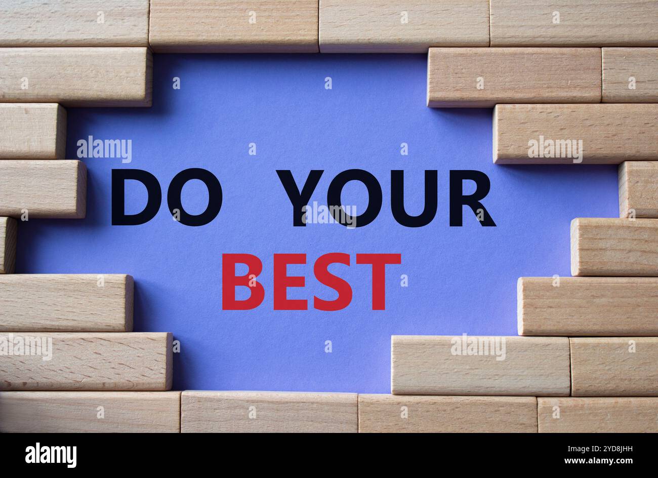Do your Best symbol. Concept words Do your Best on wooden blocks ...