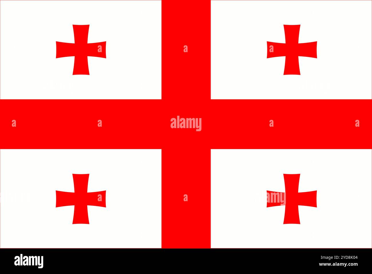 Georgia flag, Georgian - vector illustration Stock Vector Image & Art ...