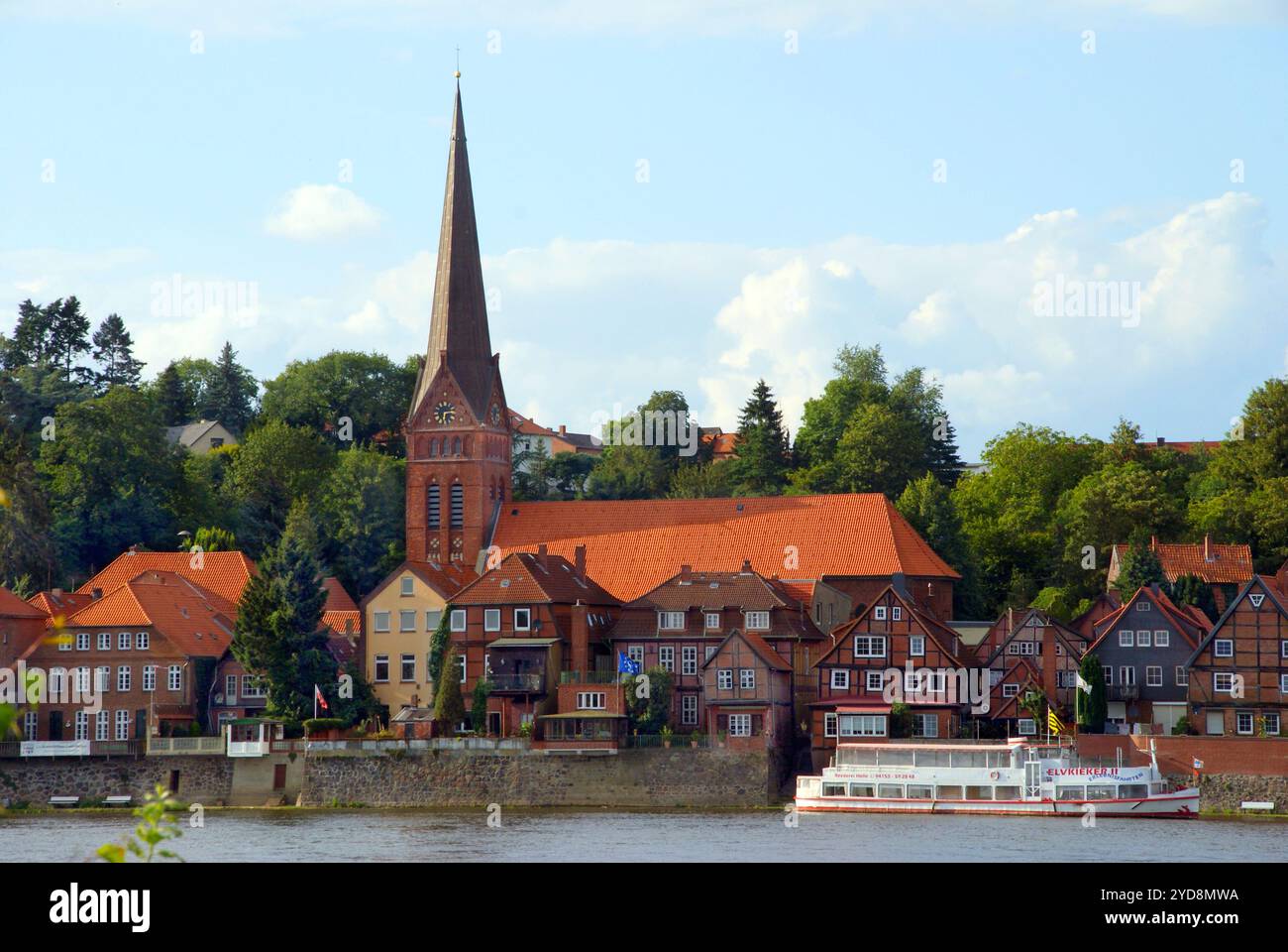 The old town of Lauenburg on the Elbe in Northern Germany Stock Photo ...