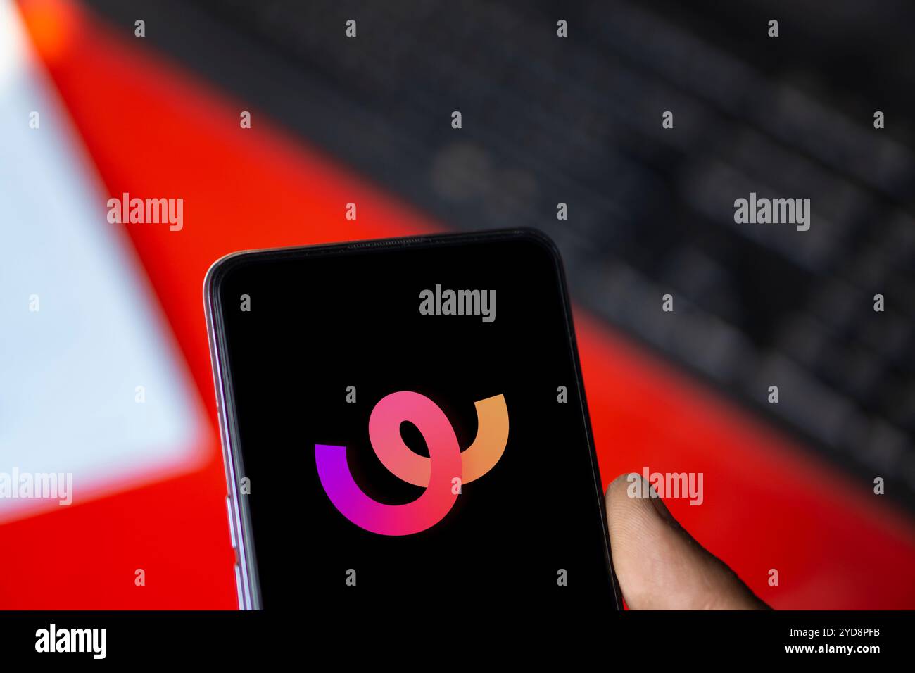 Dhaka, Bangladesh- 23 June 2024: Whee logo is displayed on smartphone ...