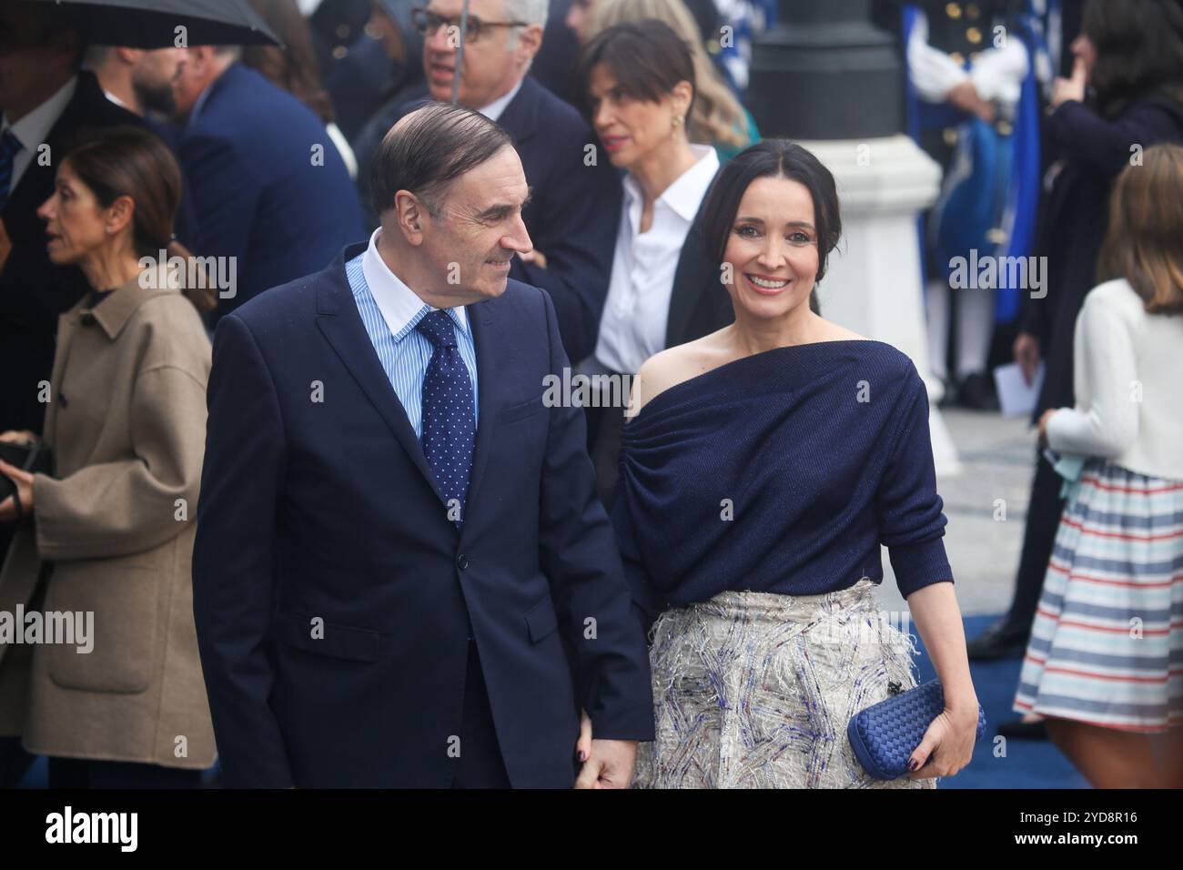Oviedo, Spain, 25th October, 2024: Journalist, Pedro J. Ramírez (L ...