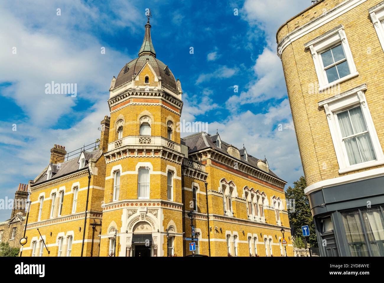 Exterior of Lansbury Heritage Hotel, inside 1870 Victorian Gothic ...