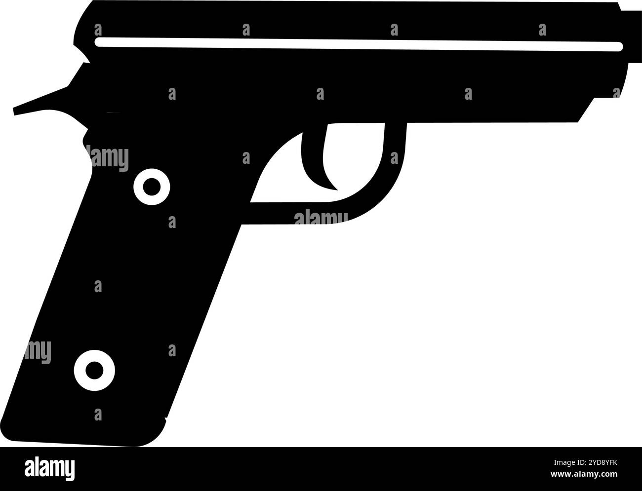 Gun Firearm Wepon Vector Icon Stock Vector Image And Art Alamy