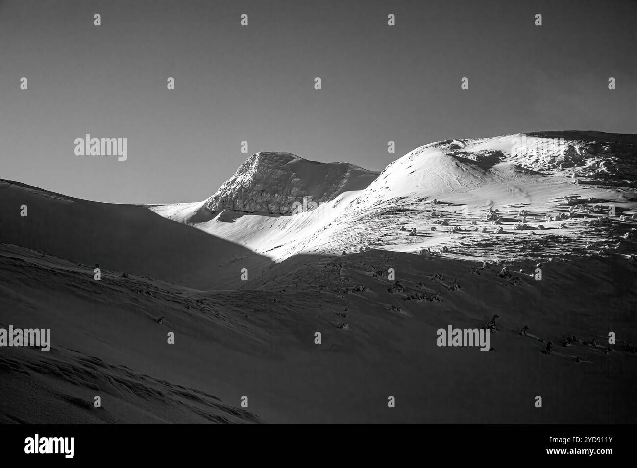 A skier's paradise: a breathtaking view of a snow-covered mountain ...