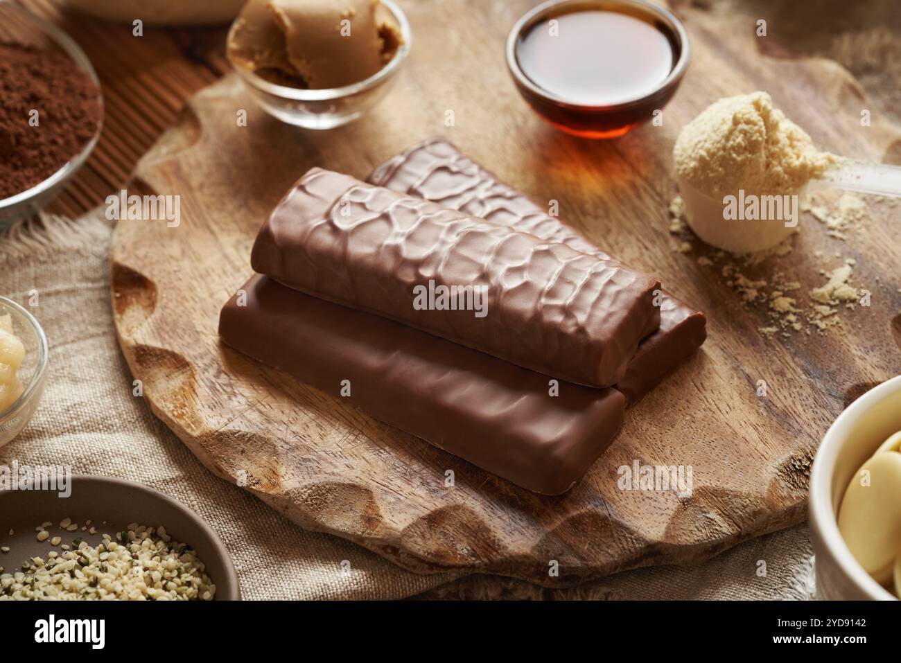 Whey protein powder, maple syrup, peanut and cocoa butter, raw cacao ...