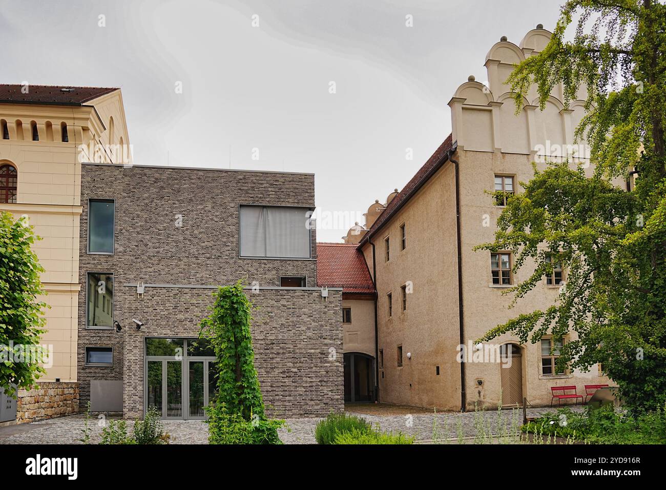 Melanchthon House Wittenberg; garden view Stock Photo - Alamy