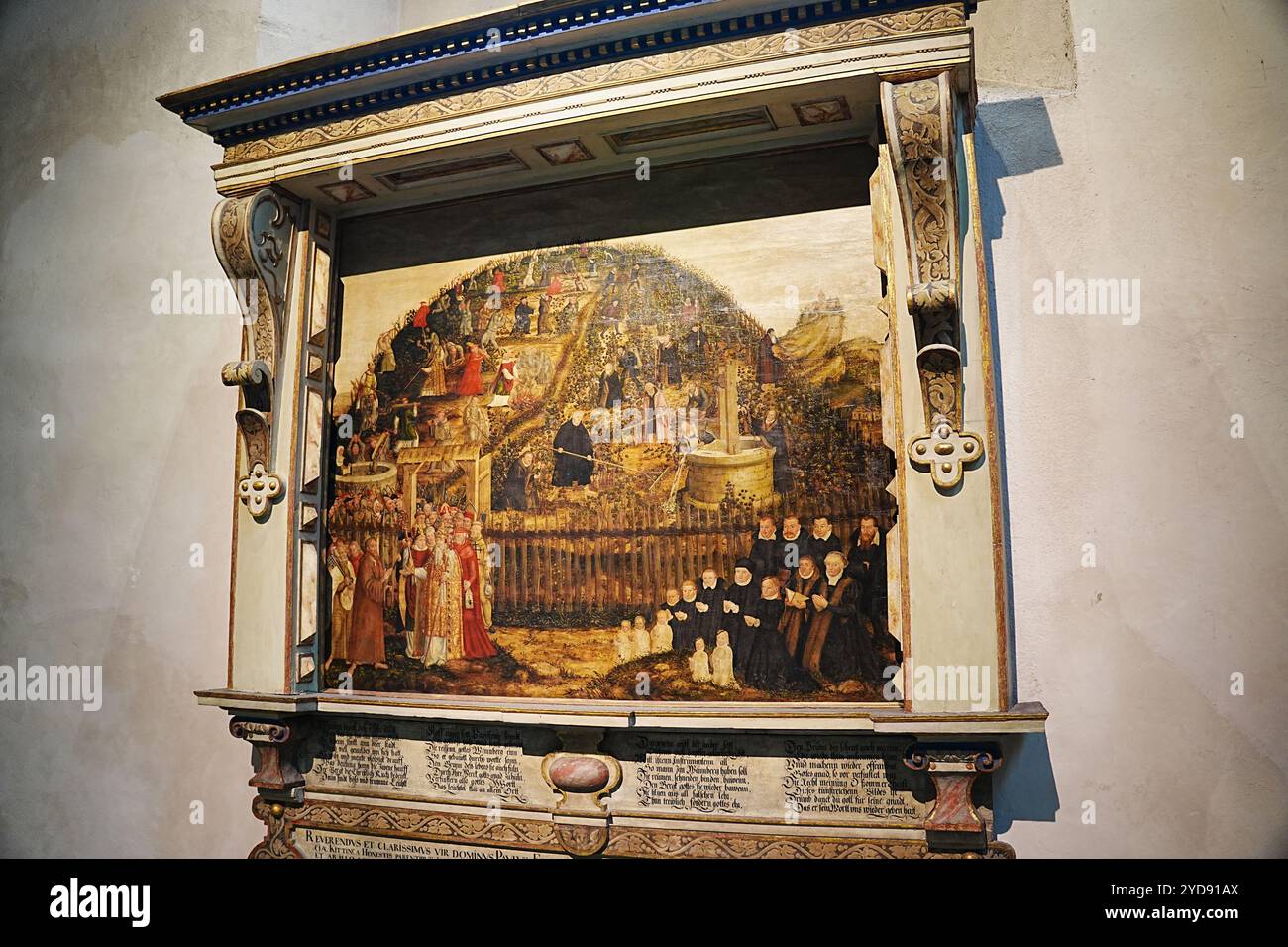 Arbeiter im Weinberg von Cranach d.J. und Werkstatt. Die Stadtkirche St. Marien ist die ...