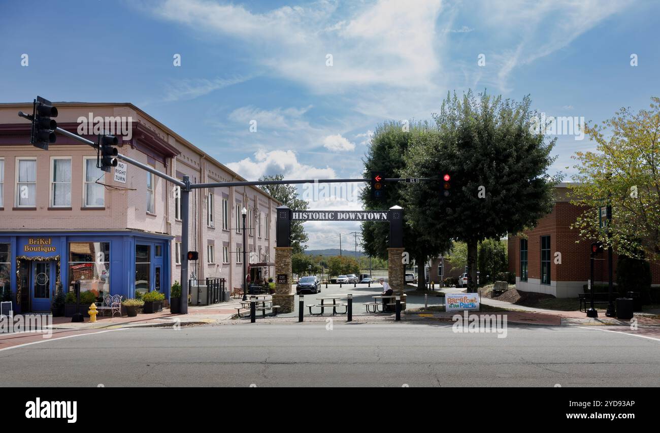 Sept., 19, 2024, Lenoir City, TN: Entrance to public park in downtown ...
