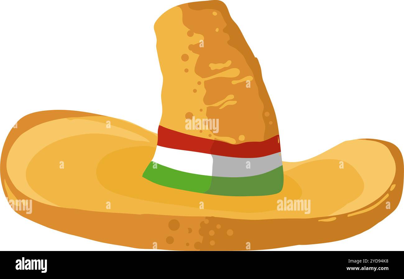 mexican sombrero, hat - vector illustration Stock Vector Image & Art ...