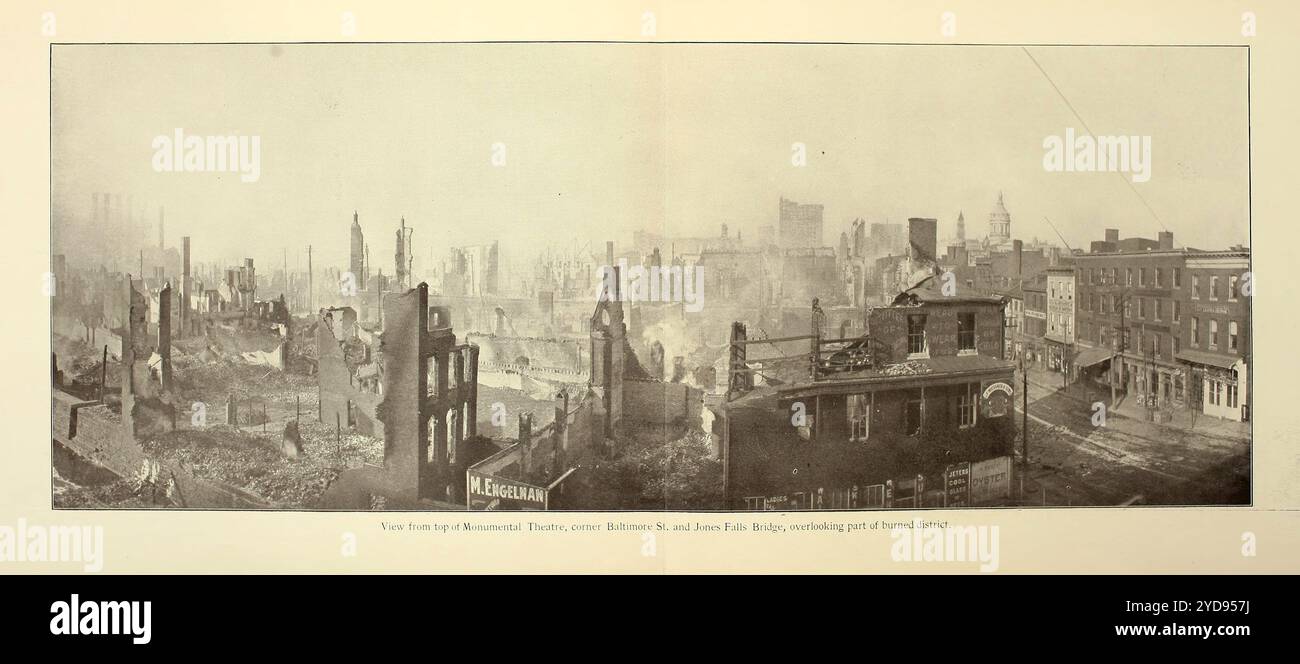 Archive Photograph of the Baltimore fire, February 7th, 8th and 9th ...