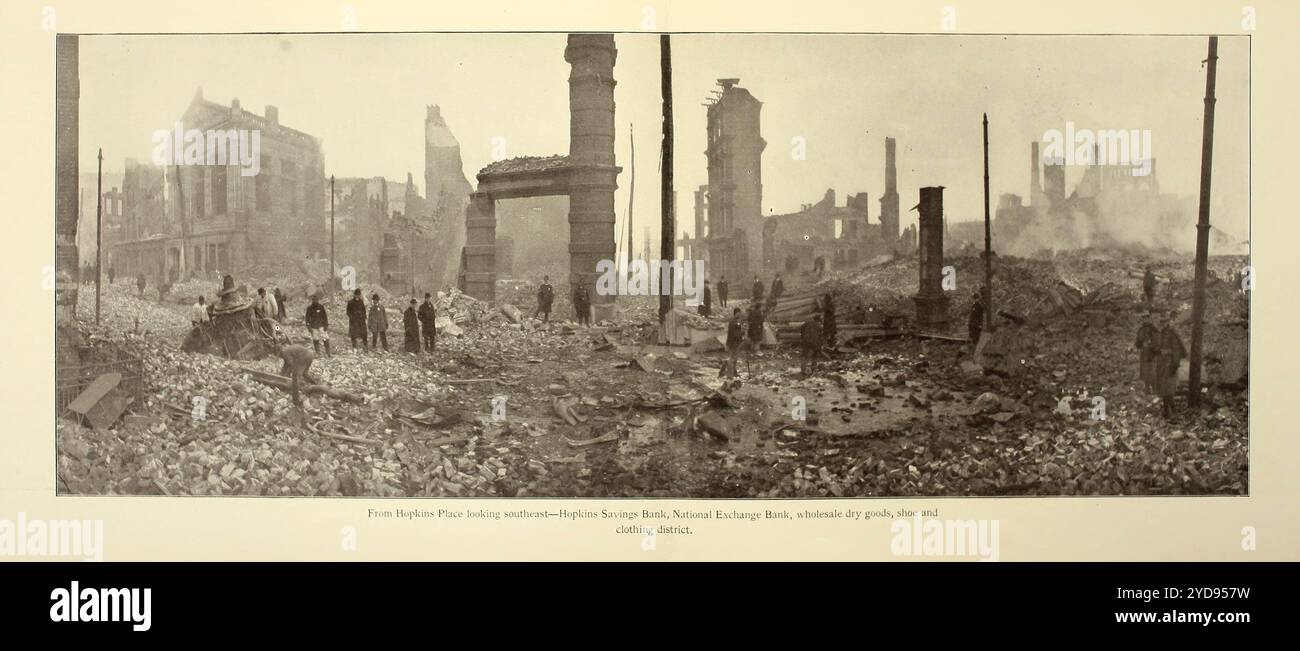 Archive Photograph of the Baltimore fire, February 7th, 8th and 9th ...
