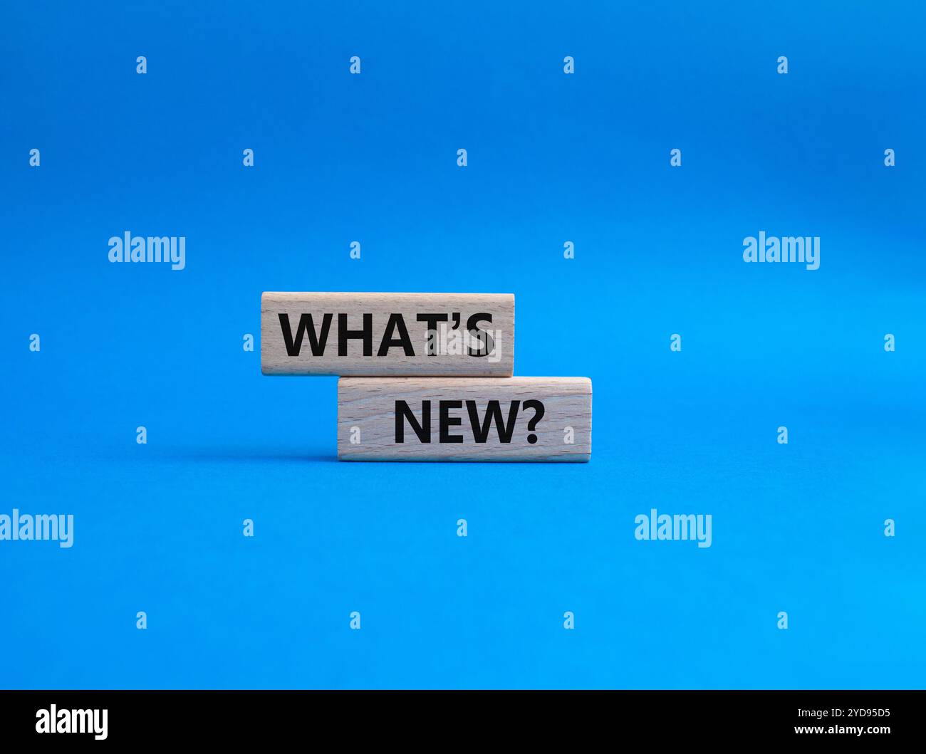 What is new symbol. Concept word What is new on wooden blocks ...