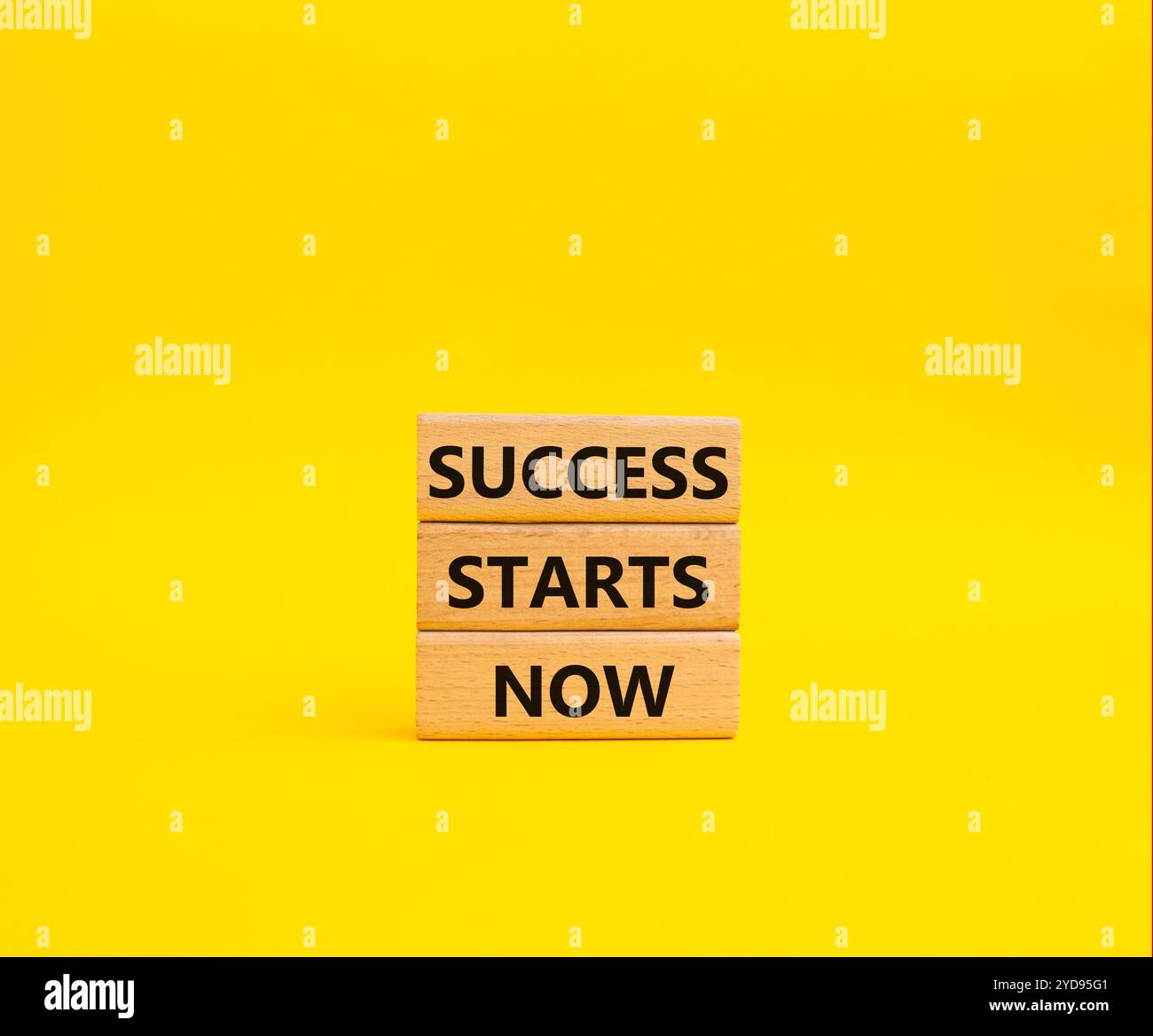 Success Starts Now symbol. Concept words Success Starts Now on wooden ...