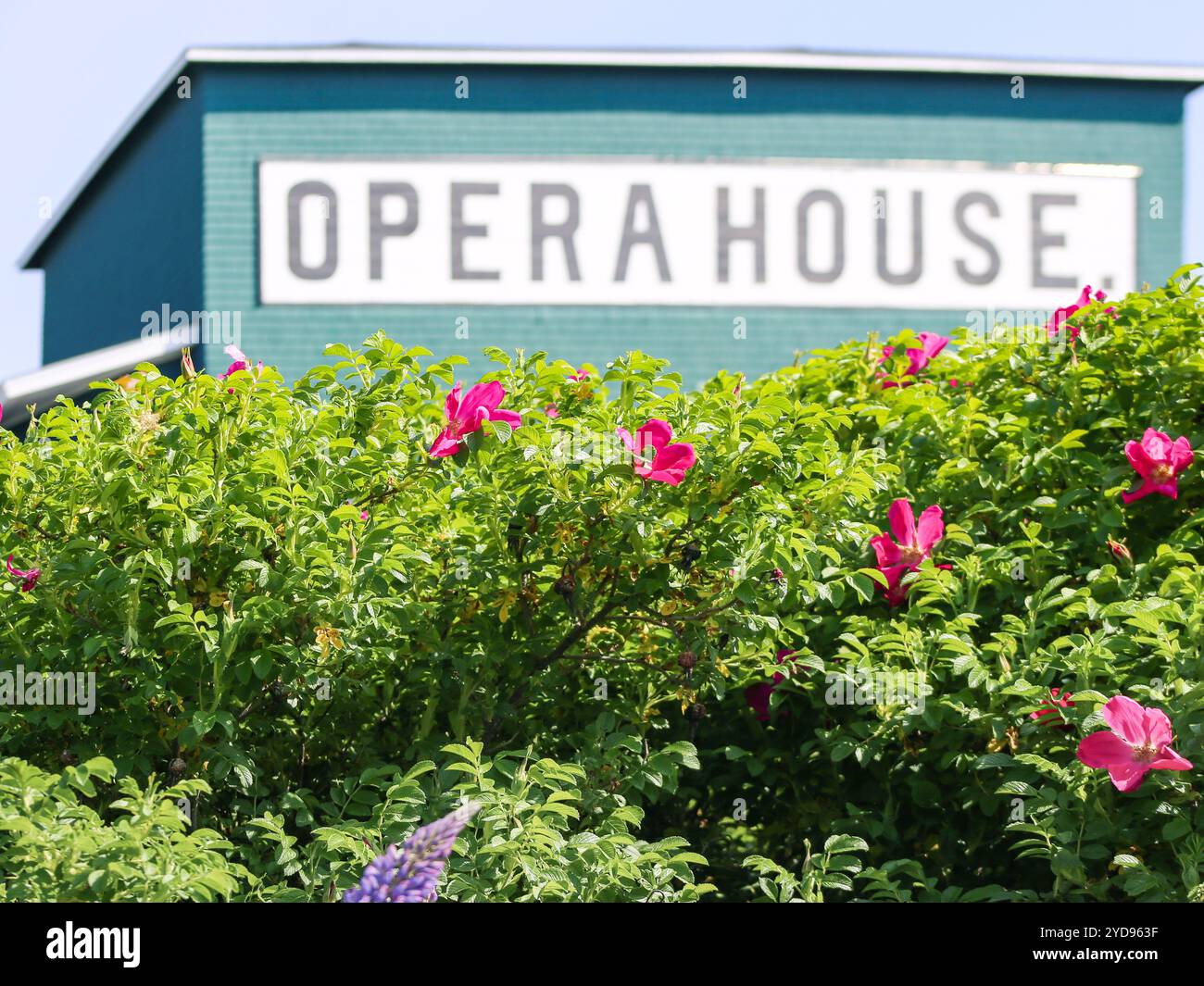 Opera House Historic Theatre in Deer Isle Stonington Maine Stock Photo ...