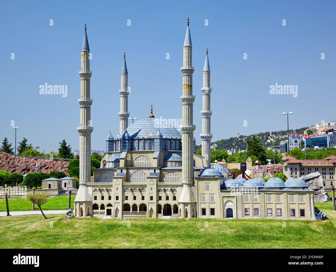 Miniaturk, Istanbul. The domes of Selimiye Mosque in Edirne, Turkey ...