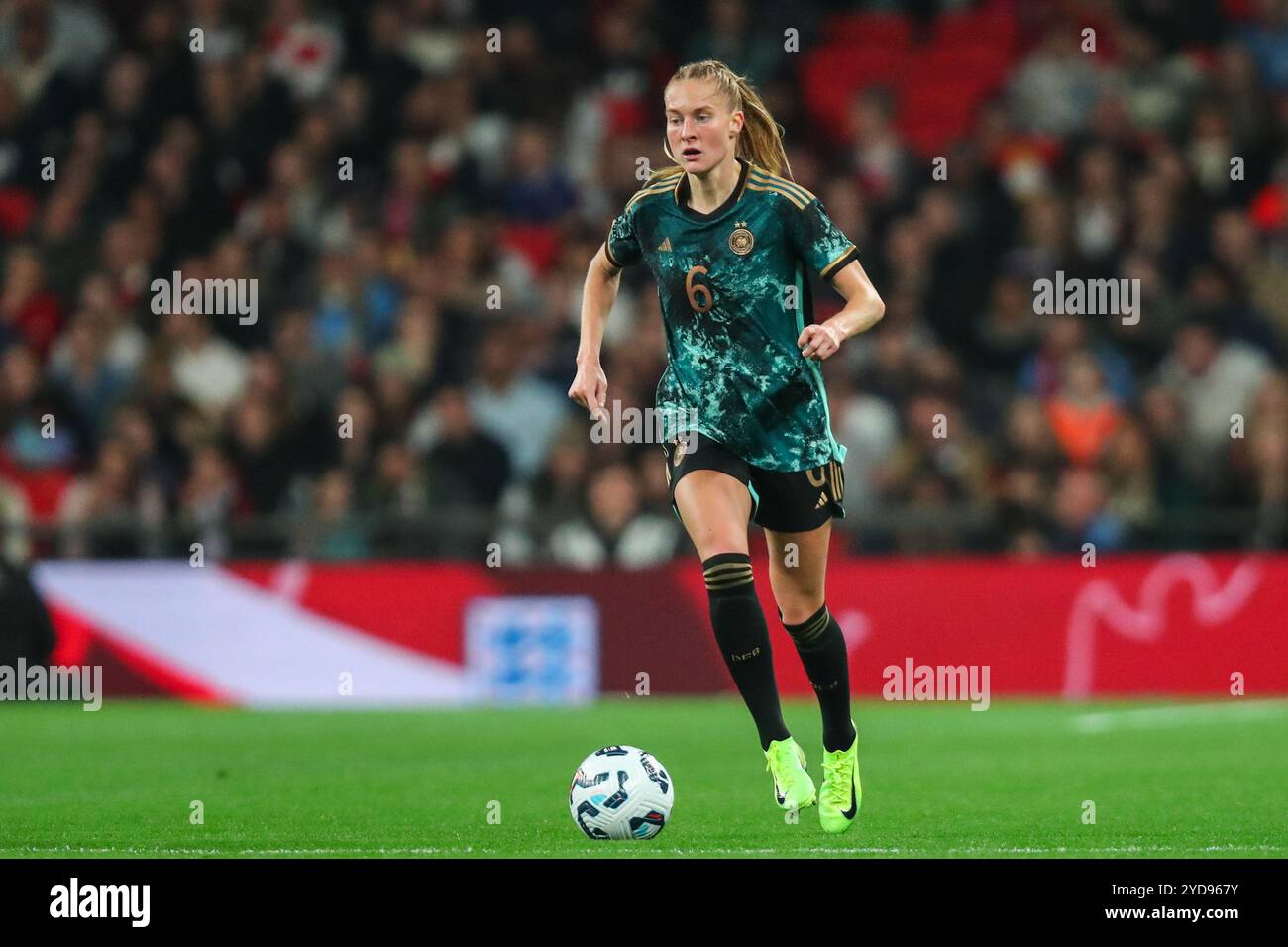 Janina Minge of Germany in action during the International Friendly ...