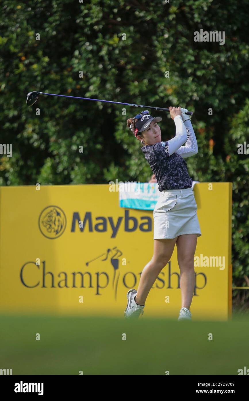 Kuala Lumpur, Malaysia. 24th Oct, 2024. Yuna Nishimura of Japan plays ...