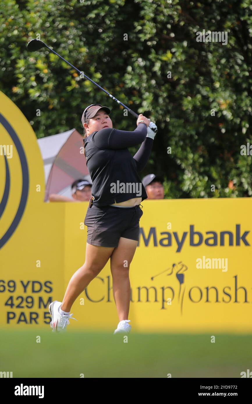 Mirabel Ting of Malaysia plays her shot from the 3rd tee during the ...