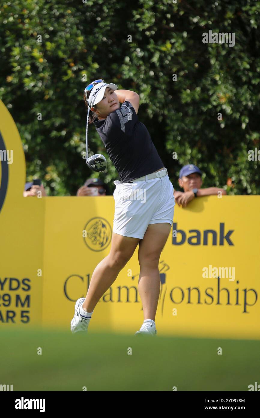 Kuala Lumpur, Malaysia. 24th Oct, 2024. Haeran Ryu of South Korea plays ...