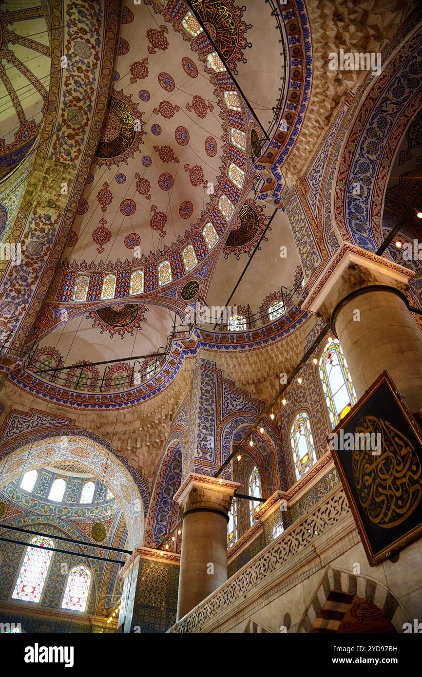 Interior sultan ahmed mosque hi-res stock photography and images - Alamy