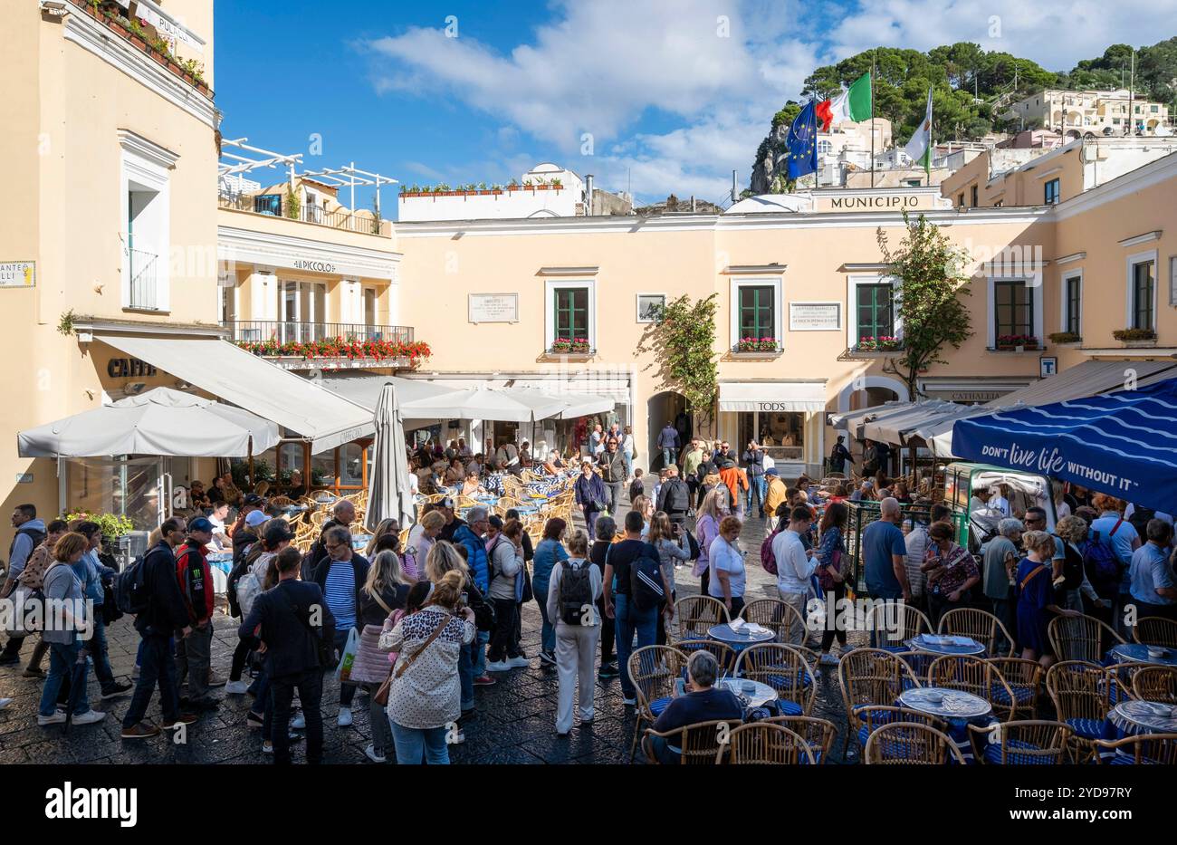 Piazza Umberto I, also called La Piazzetta (little square), the popular ...