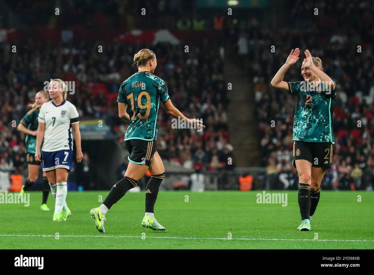 Klara Bühl of Germany celebrates her goal to make it 0-3 during the ...