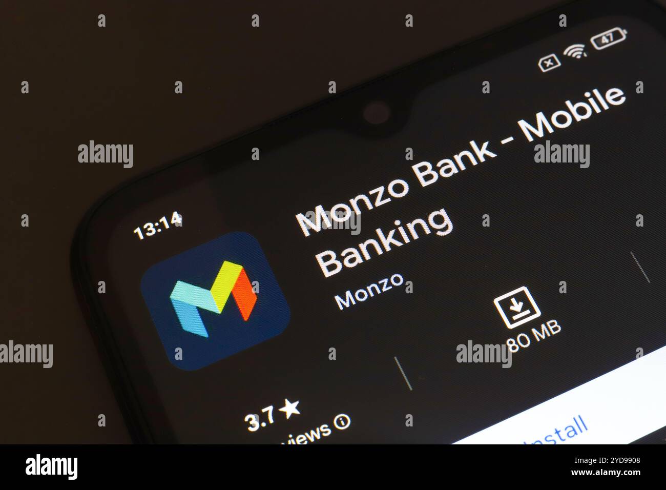October 25, 2024, Brazil. In this photo illustration, the Monzo Bank ...