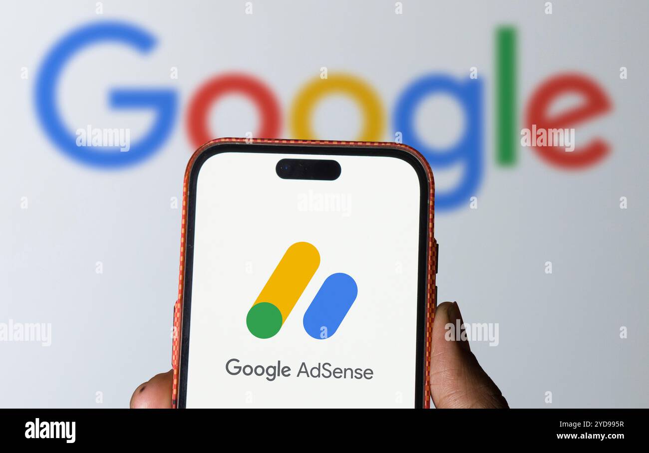 Dhaka, Bangladesh- 15 June 2024: Google Ads logo is displayed on ...