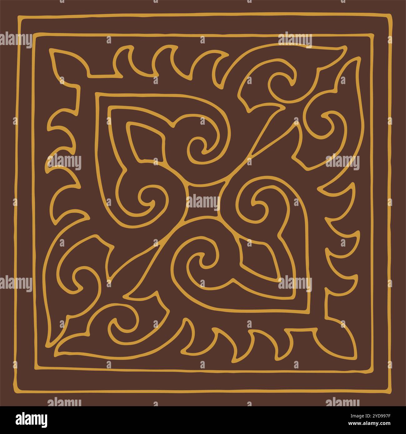 Ethnic patterns. Traditions of nomads, Kazakh steppes, Asian Mongolian ...