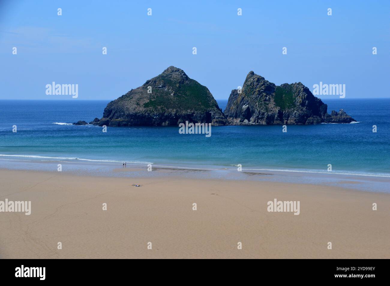 Gull Rocks from Penhale Point on Holywell Beach from the Southwest ...