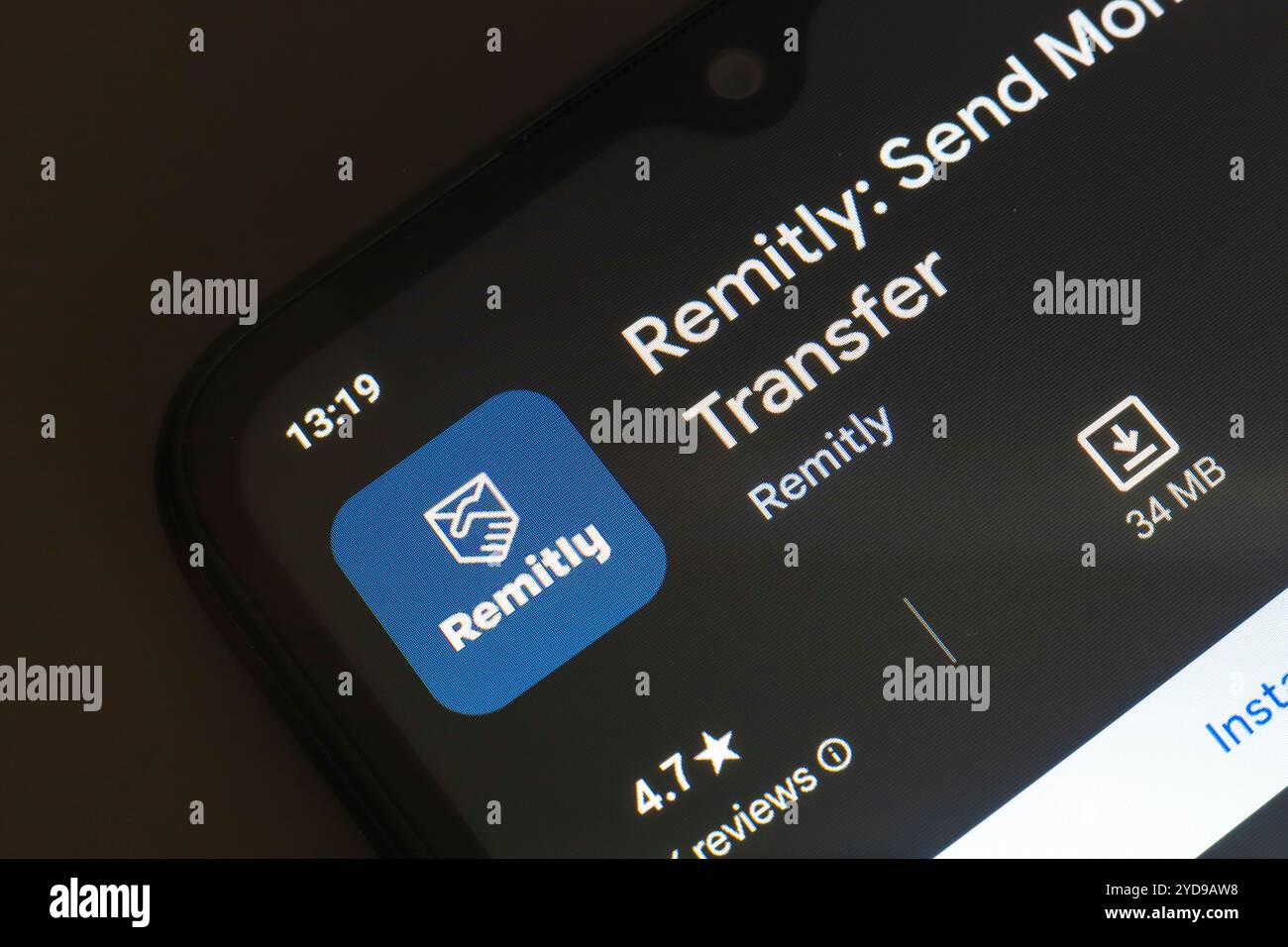 October 25, 2024, Brazil. In this photo illustration, the Remitly app ...