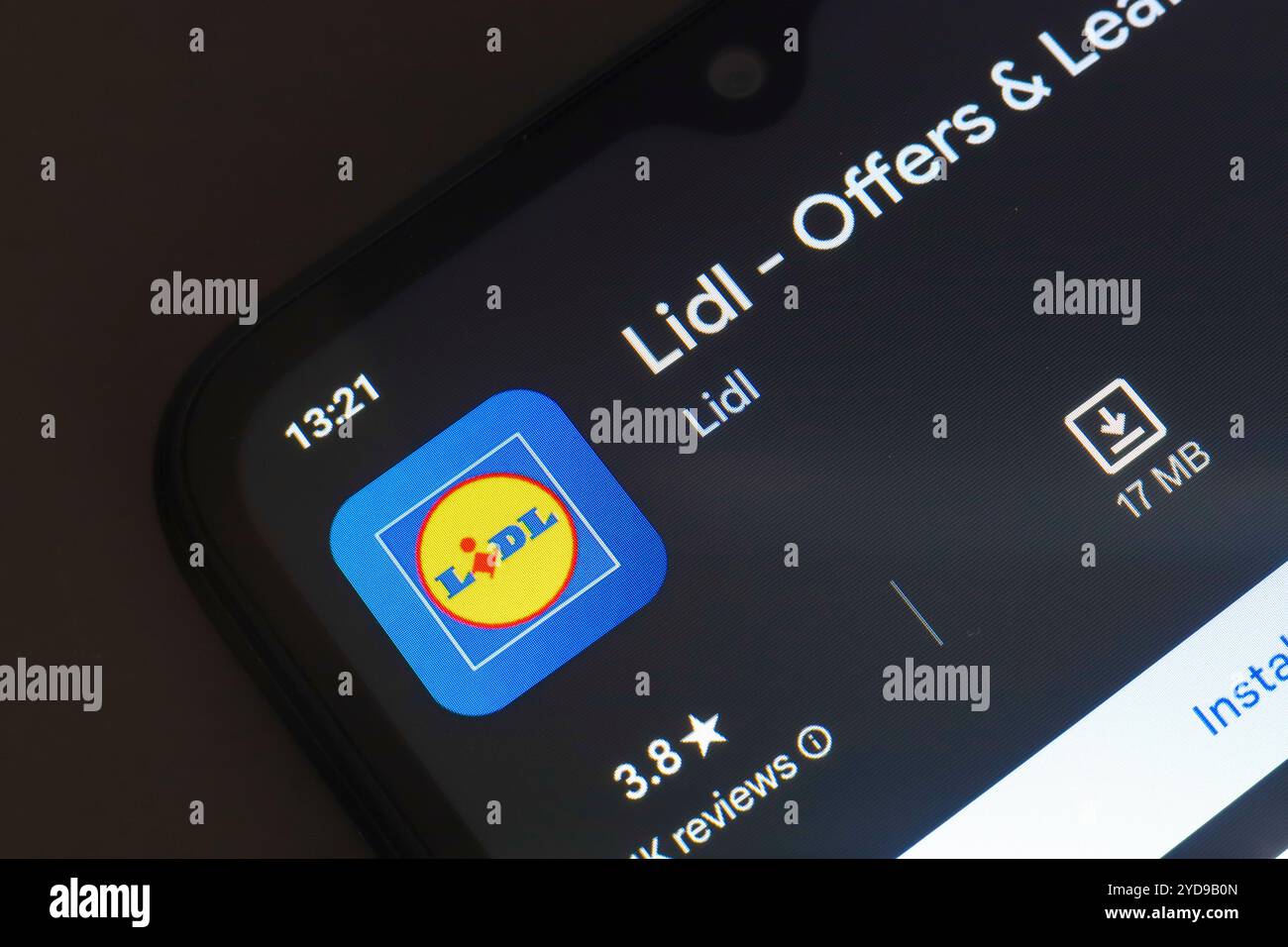 October 25, 2024, Brazil. In this photo illustration, the Lidl app logo ...