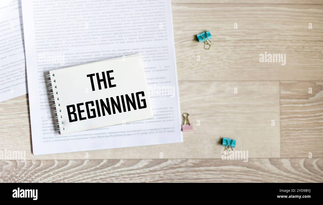 The conceptual symbol of the Beginning. The initial words written on a ...
