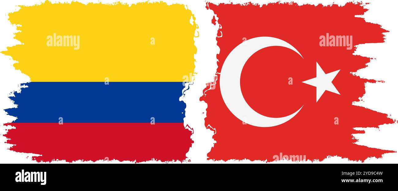 Colombia turkey flag Stock Vector Images - Alamy