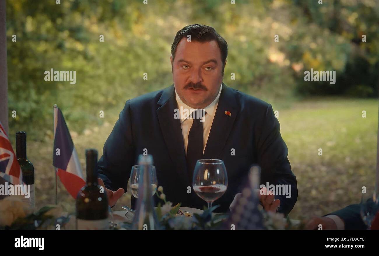 RUMOURS - FILM STILLS. 2024 . Hungary/Canada. Denis Menochet in Rumours ...