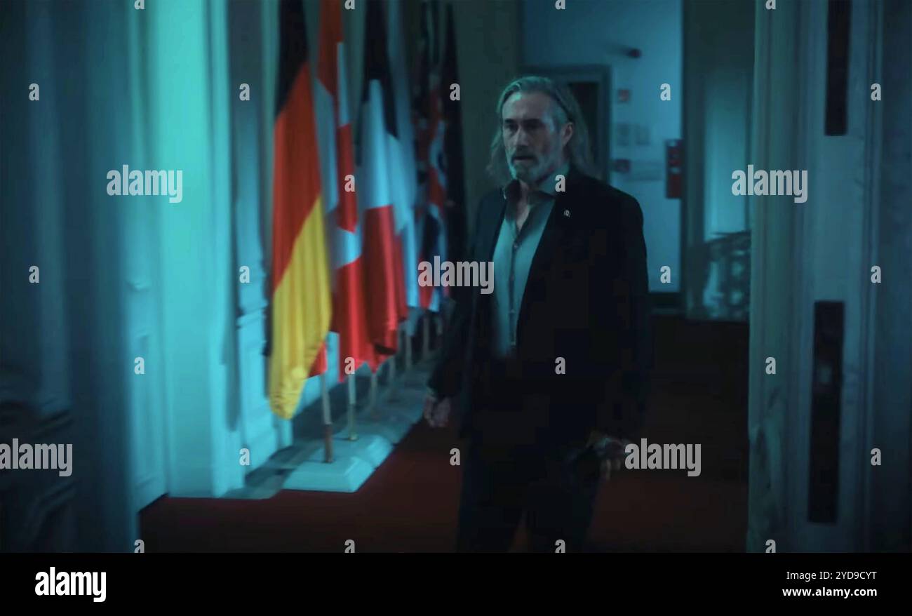 RUMOURS - FILM STILLS. 2024 . Hungary/Canada. Roy Dupuis in Rumours ...