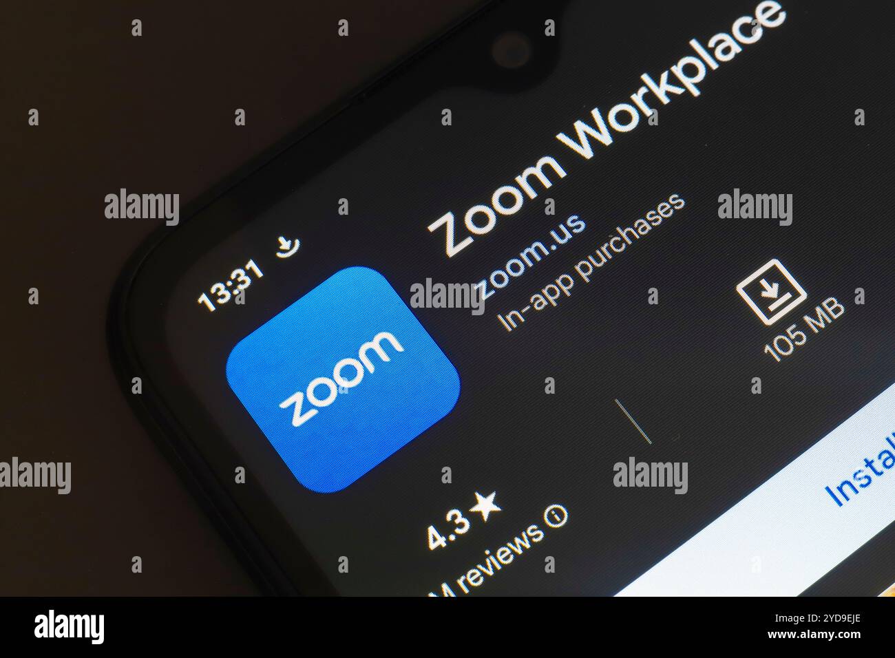 October 25, 2024, Brazil. In this photo illustration, the Zoom app logo is displayed on a ...