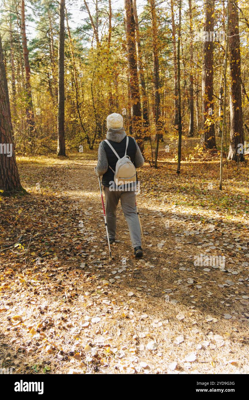 Autumn unfolds its vibrant palette, a dedicated individual engages in ...