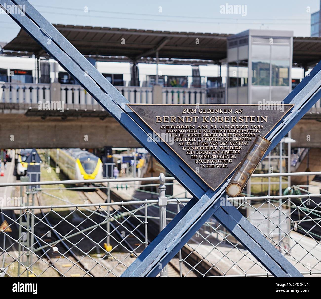 Memorial plaque for Berndt Koberstein Stock Photo - Alamy
