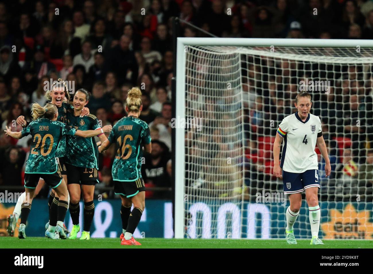 Keira Walsh of England reacts to her side conceding a goal to make it 2 ...