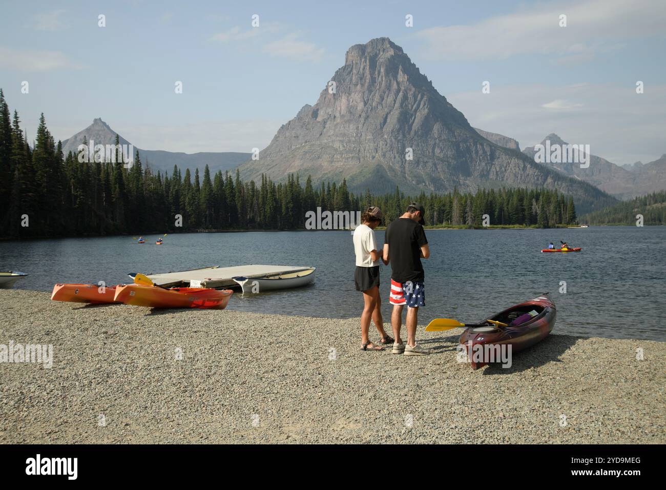 USA,Montana,Waterton-Glacier International Peace Park, Glacier National ...