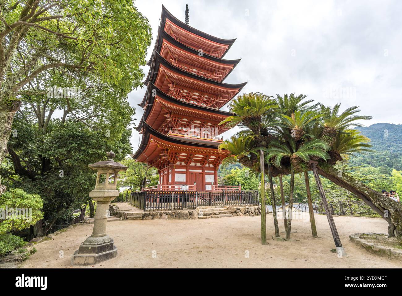 Hiroshima, Japan - August 20, 2024 : Wide Angle side view of Five ...