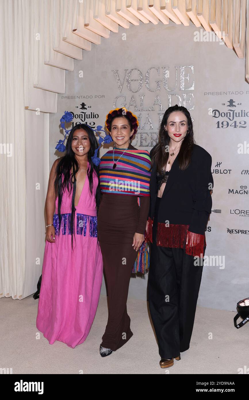 Mexico City, Mexico. 24th Oct, 2024. Yalitza Aparicio, Karla Martinez ...