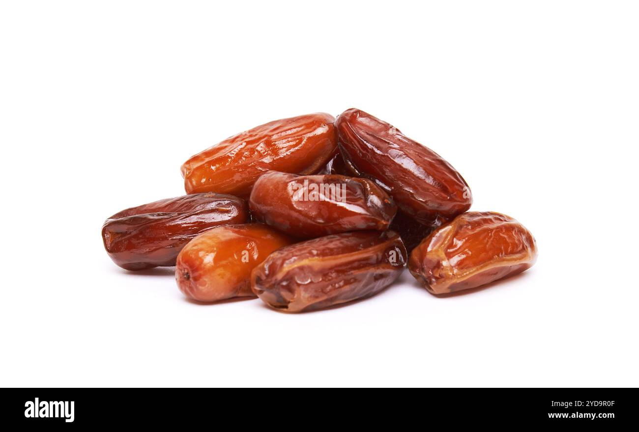 Dried dates fruits isolated on white background Stock Photo - Alamy