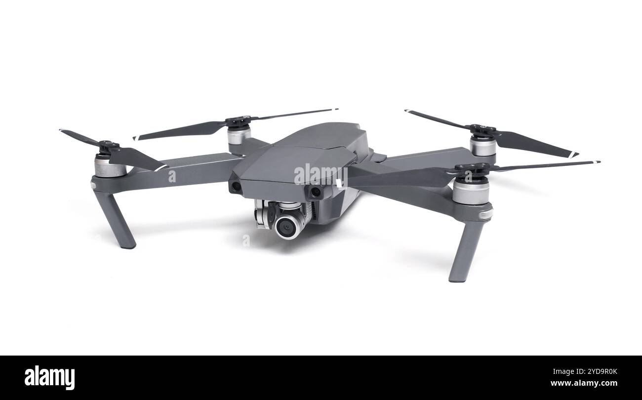 Drone isolated on a white background Stock Photo - Alamy