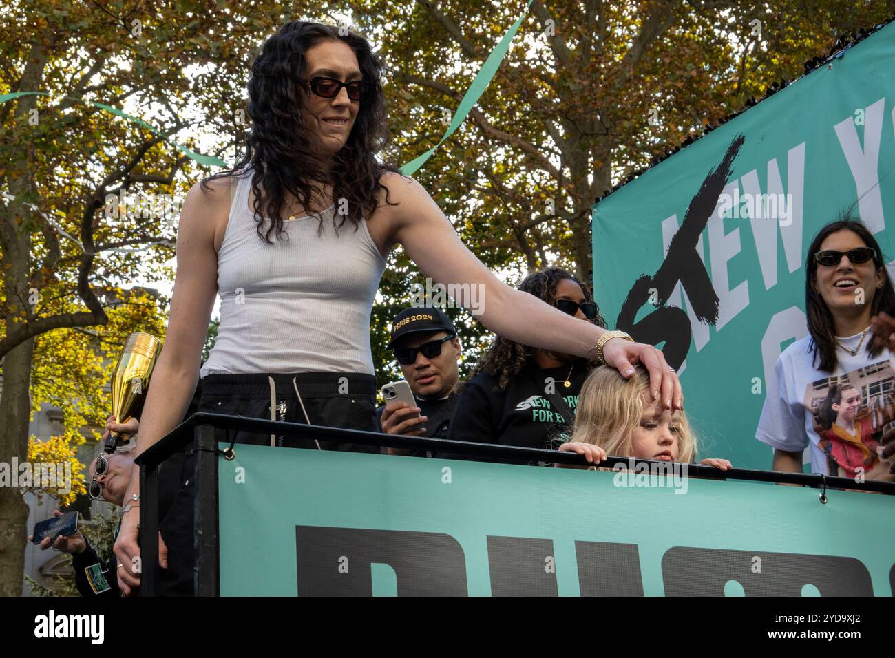 New York Liberty forward Breanna Stewart, wife Marta Xargay and their ...