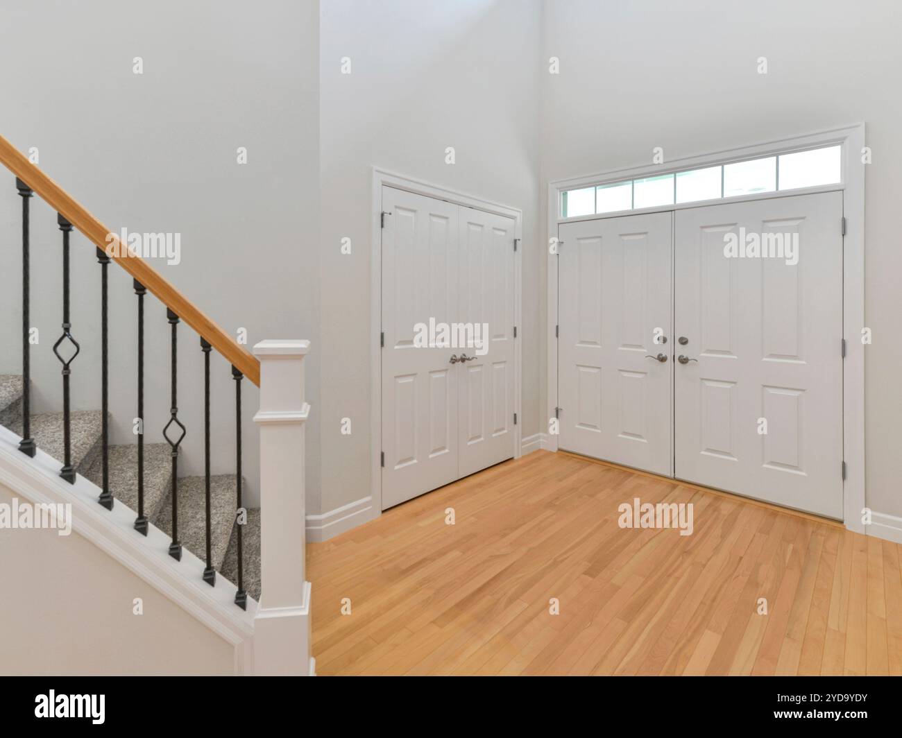 Modern residential empty front entrance interior Stock Photo - Alamy